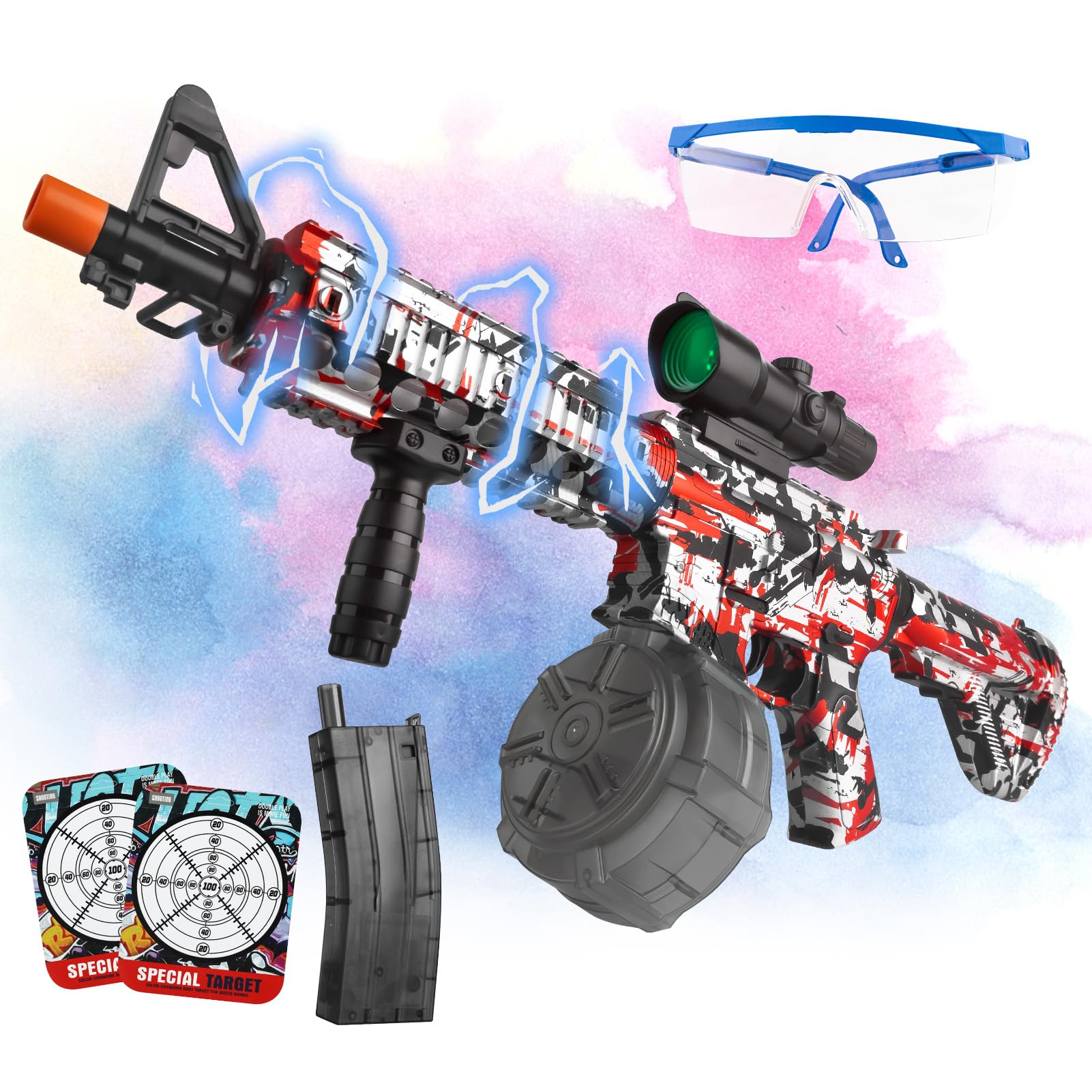 Mua Large Splatter Ball Blaster with Drum & Mag, Electric Gel Ball ...