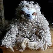 Wild Republic 12257 Sloth Plush, Soft Toy, Cuddlekins, 30 cm, Grey ...