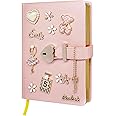 Amazon.com : Wonhibo Cute Pink Diary With Lock And Key for Girls Women ...
