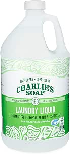 Amazon.com: Charlie’s Soap Laundry Liquid (160 Loads, 1 Pack) Natural ...