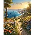 Amazon.com: Arttoplus Scenery Paint by Numbers Kit for Adults Canvas ...
