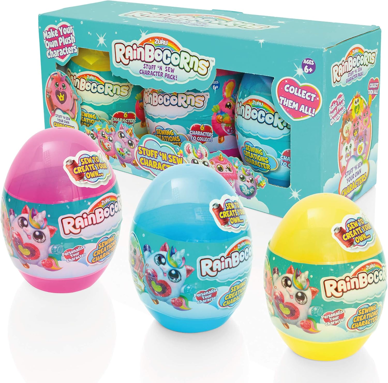 Rainbocorn Stuff ‘n Sew Plush Characters – Set of 3 – Create Your Own ...