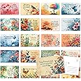 Amazon.com : Condinas 32pcs Flower Postcards - Postcards for kids Words ...