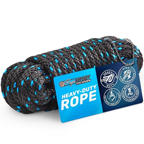 Rope Ratchet 3/8" 50 ft Braided Polypropylene Utility Cord, Weather ...