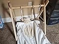 Amazon.com : funny supply Wooden Baby Gym with 6 Gym Toys Foldable Baby ...