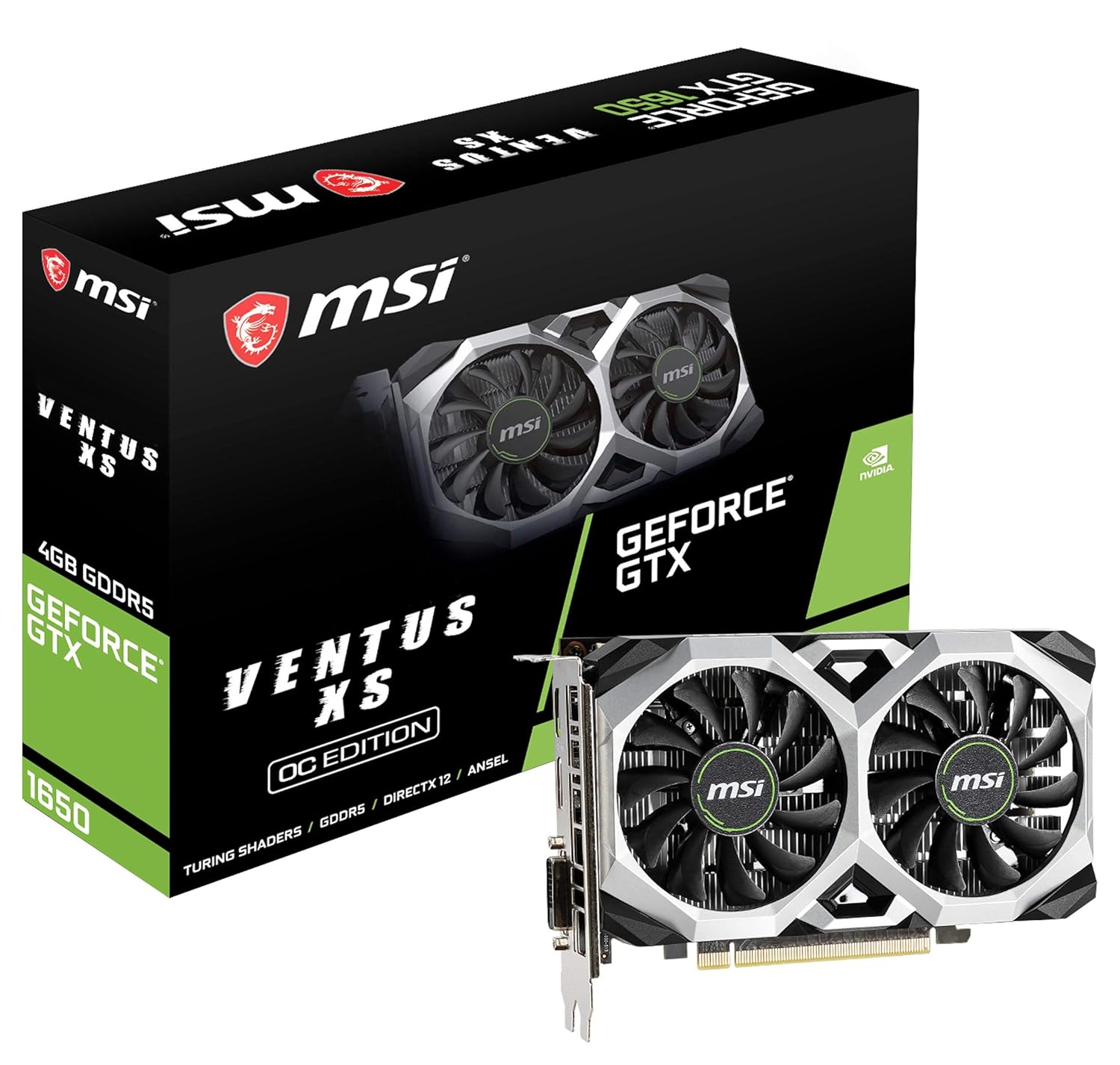 MSI Gaming GeForce GTX 1650 128 Bit HDMI DP 4GB GDRR5 HDCP Support MSI Gaming GeForce GTX 1650 128 Bit HDMI DP 4GB GDRR5 HDCP Support