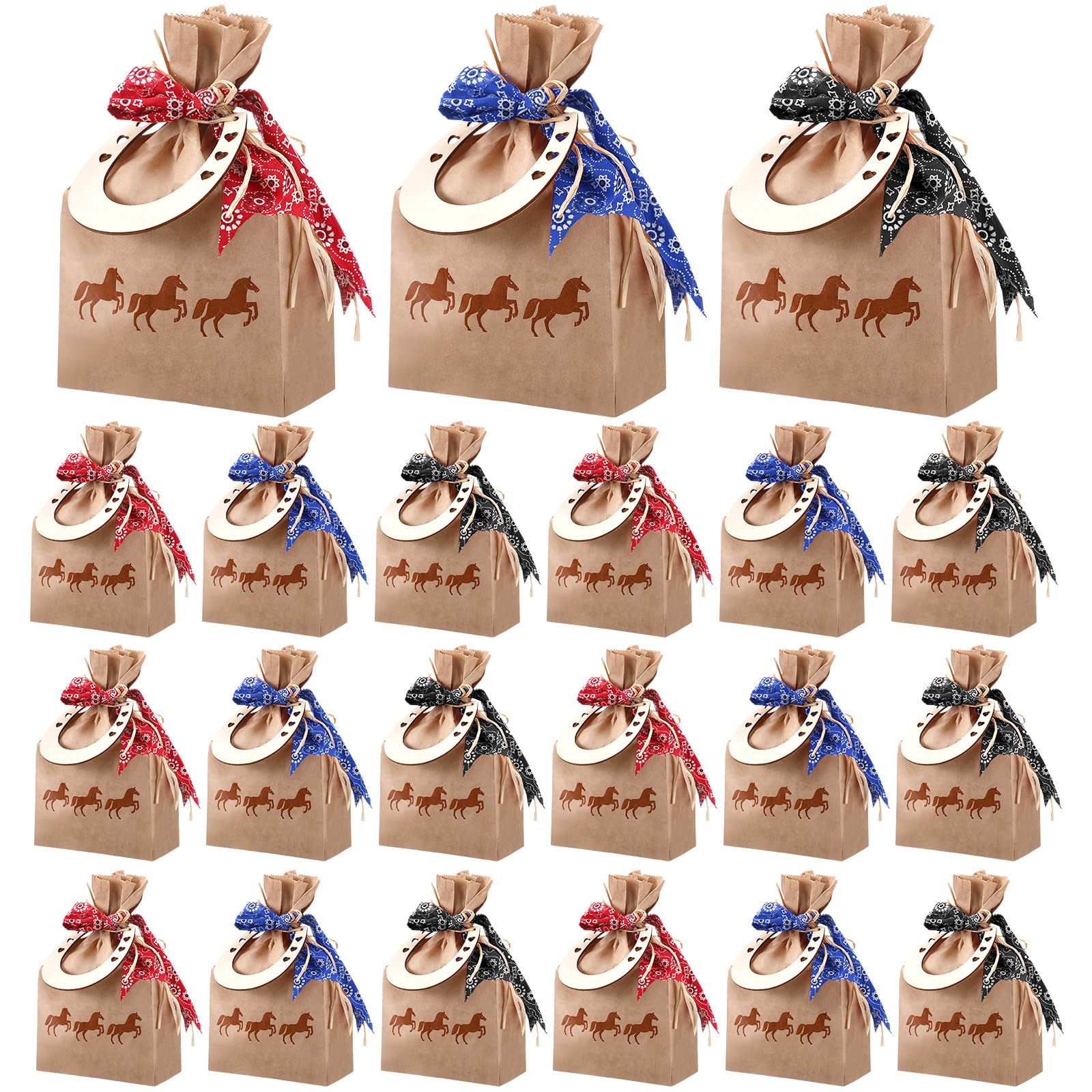 Yexiya 108 PCS Western Cowboy Gift Bags Western Party Favors With ...