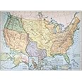Amazon.com: Map US Expansion 1905 Nmap Of The United States 1905 ...