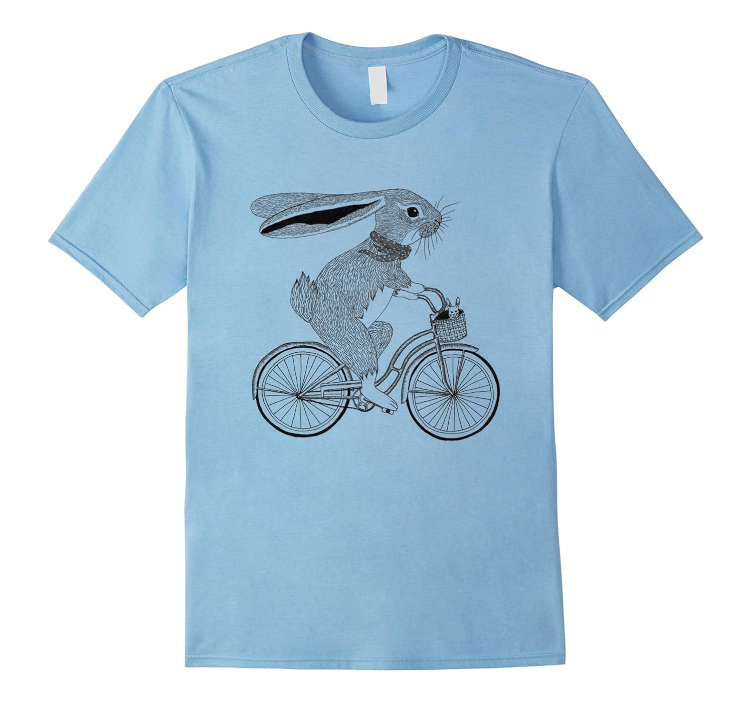 Rabbit on a Bike T Shirt Bunny Lover t shirt gift-TH – TEEHELEN