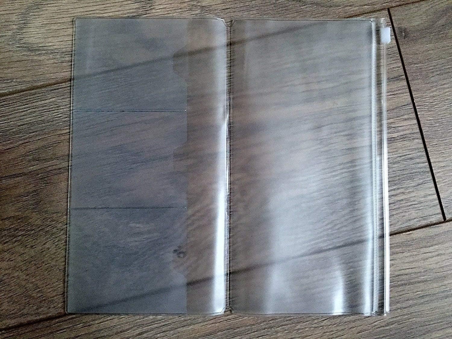 Amazon.com: Plastic Clear Zipper Pocket for Traveler's Note Book ...