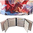 Amazon.com: DND 5e DM Screen 8 Faux Leather Deluxe Panel 2 Swinging Wet ...