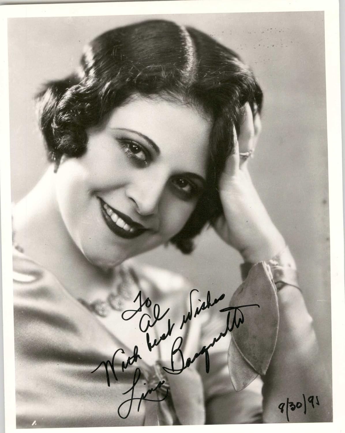 Lina Basquette Signed Autographed Glossy 8x10 Photo - COA Matching ...