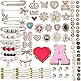 Amazon.com: Charms For Socks 100pcs Sock Charms Pins Bling Sock Jewelry ...