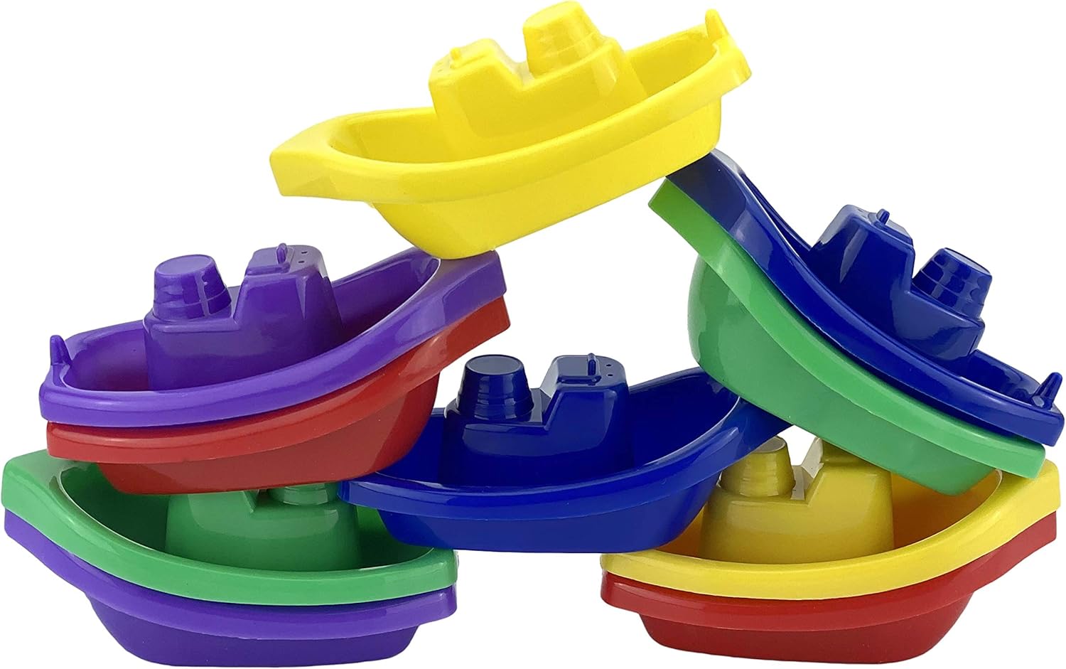 HOVUK® 10x Baby Boats Toy Set Bath Time Stacking Boats Bath Tub Floating Toys Toddler Water ...