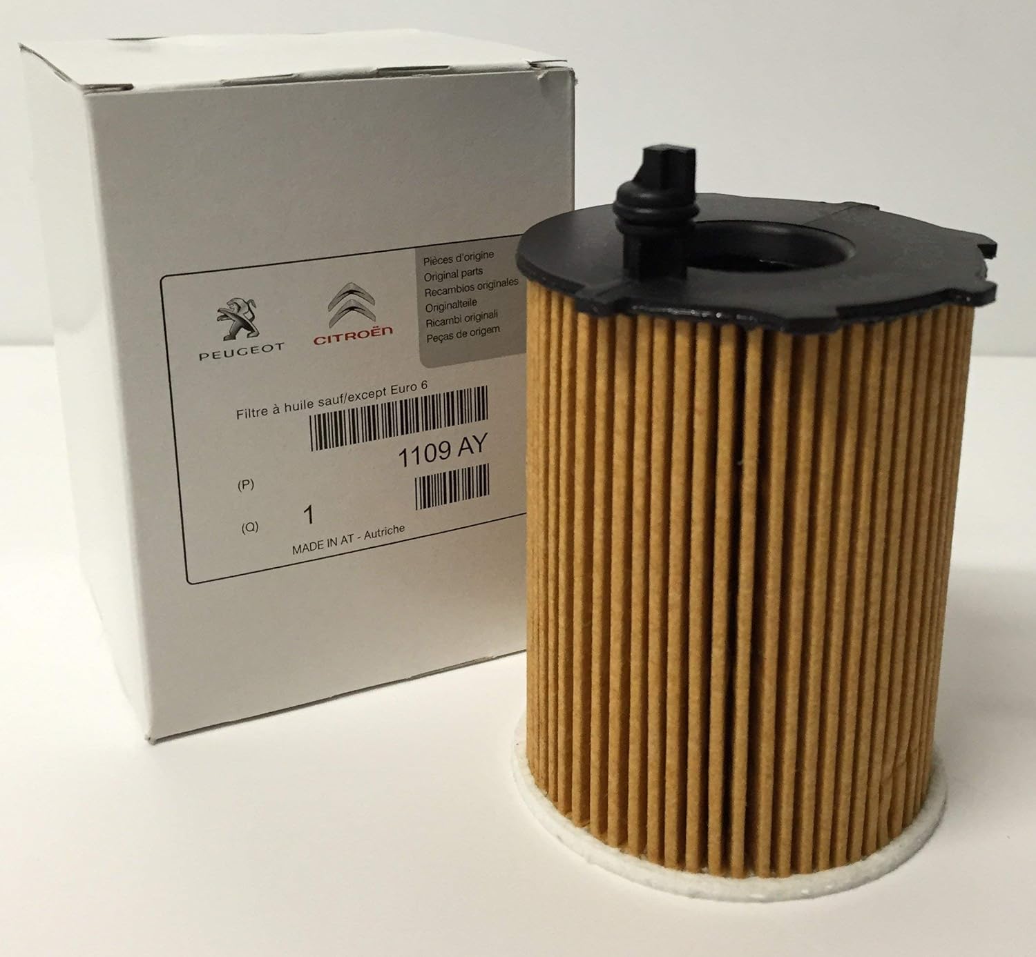 Filtro olio originali Motori 1.4 / 1.6HDi, oem 1109.AY: Amazon.it: Auto ...