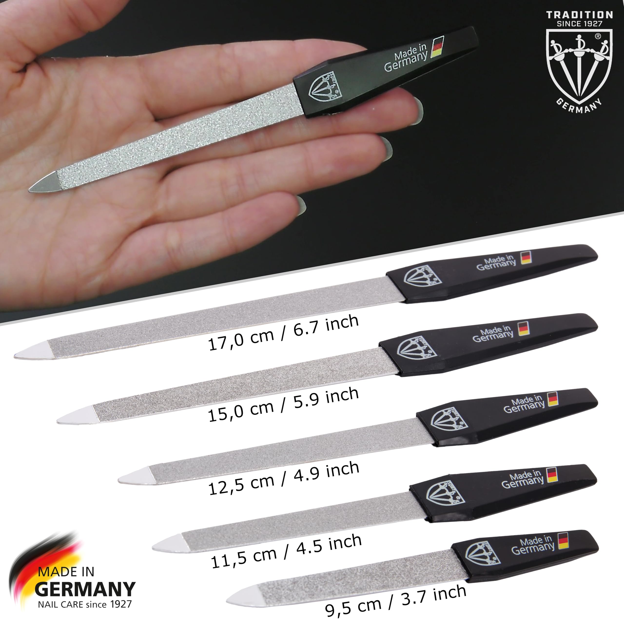 Mua 3 Swords Germany - Brand Quality Sapphire Metal Nail File Set (5 pcs.) with 3-Way Nail ...