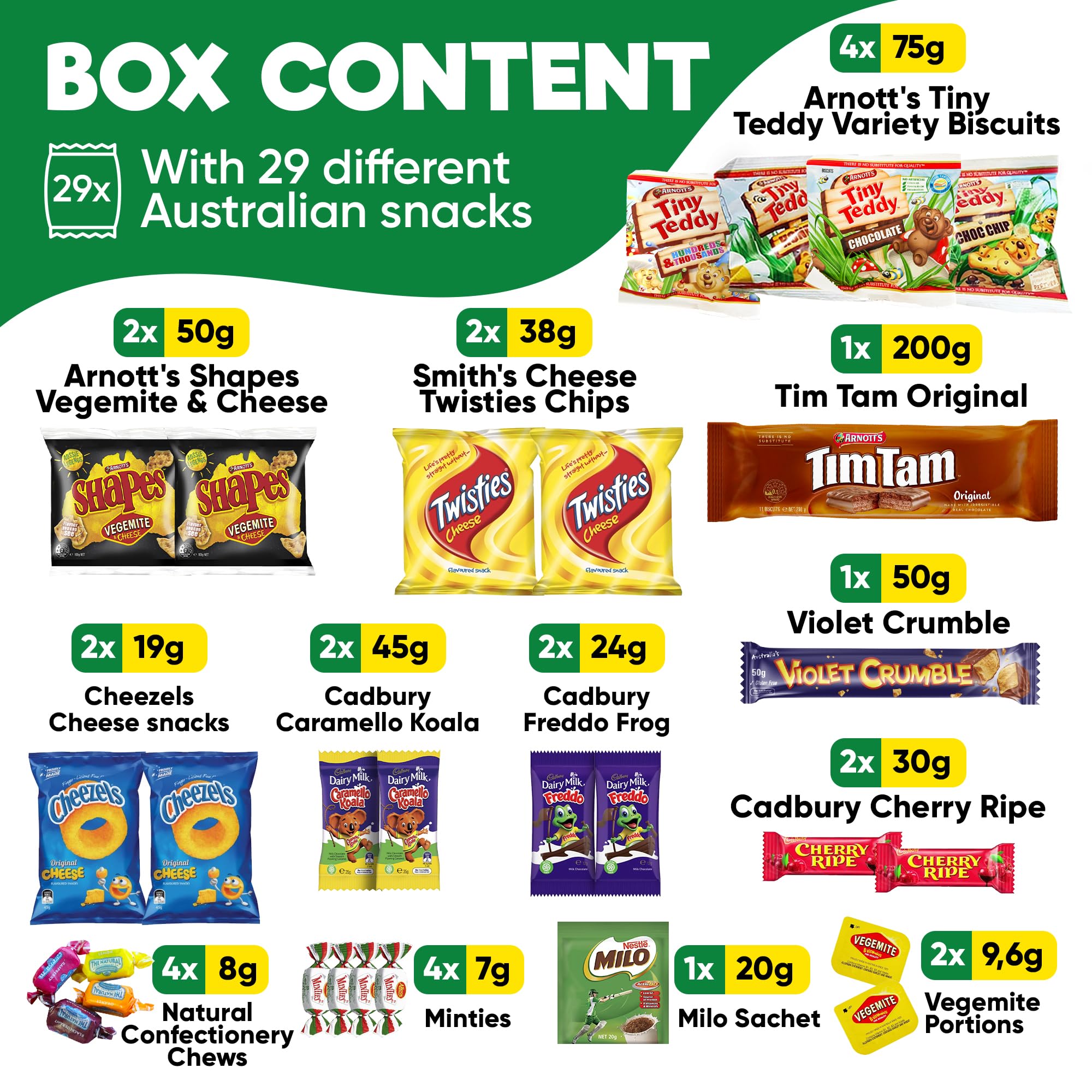 Mua Australian Snack Gift Box Mega 29 Pack, Best Aussie Candy and Food ...