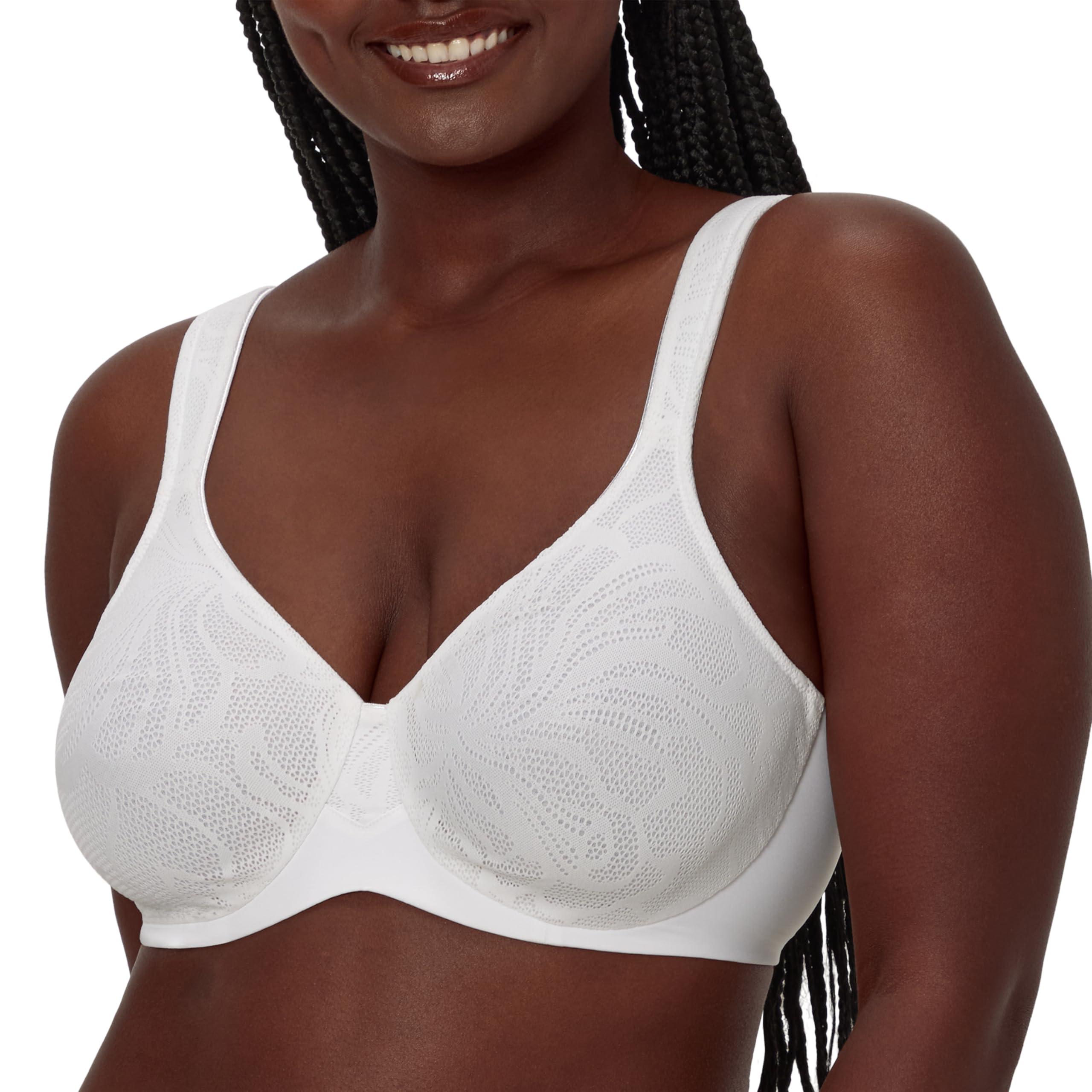 Bali Minimizer, Coolest Smoothing Underwire Bra for Women, White Lace for sale | Katy, TX ...
