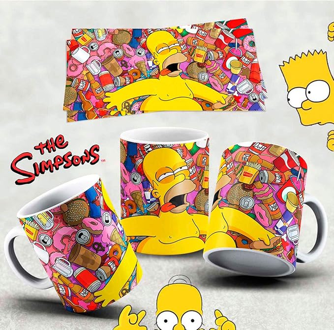 Mugtime (TM) - Simpsons Homer Drunk - Unique Design - Funny Ceramic ...