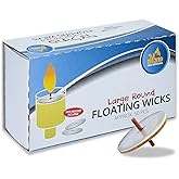 Amazon.com: Ner Mitzvah Round Floating Wicks, Cotton Wicks and Cork ...