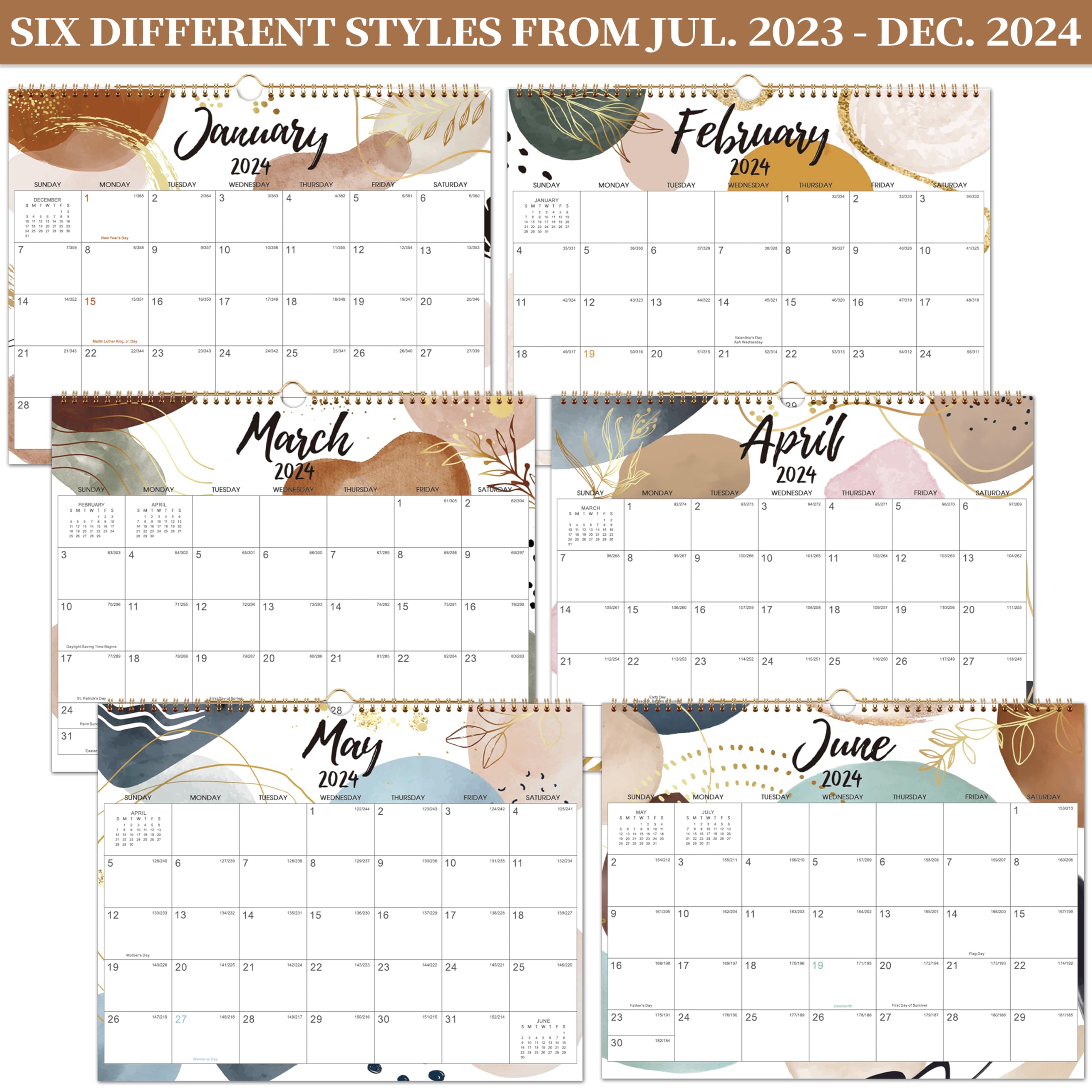 Mua Calendar 2023-2024 - Wall Calendar 2023-2024, July 2023 - December ...