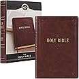 KJV Holy Bible, Giant Print Full-size Faux Leather Red Letter Edition - Thumb Index & Ribbon ...
