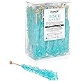 Amazon.com : Candy Envy - Light Blue Rock Candy Sugar Sticks - Cotton ...