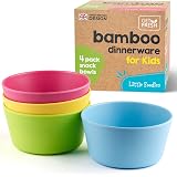 Amazon.com: Bamboo Kids Cups, 4 Pack Set, Stackable Bamboo Drinking ...