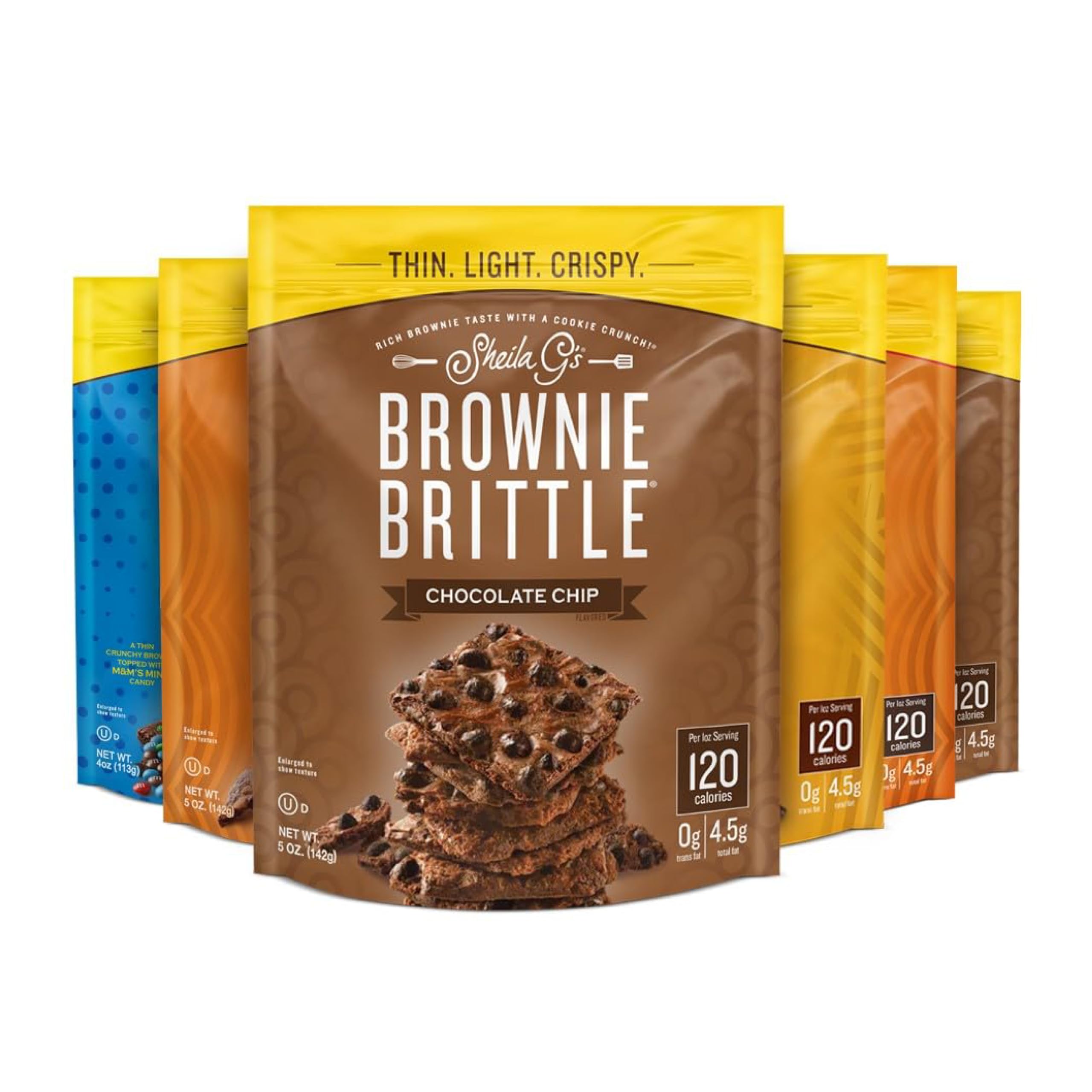 Sheila G's Brownie Brittle – Variety Pack Thin and Crispy Sweet Snacks ...