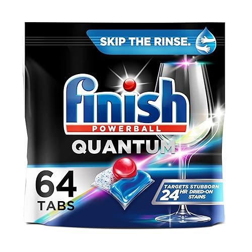 FINISH Quantum Powerball, Dishwasher Pods, Dishwasher Detergent Liquid ...