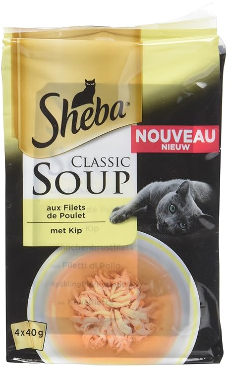 Sheba Soup For Cats - 12 Boxes of 4 x 40g Pouches: Amazon.co.uk: Pet ...