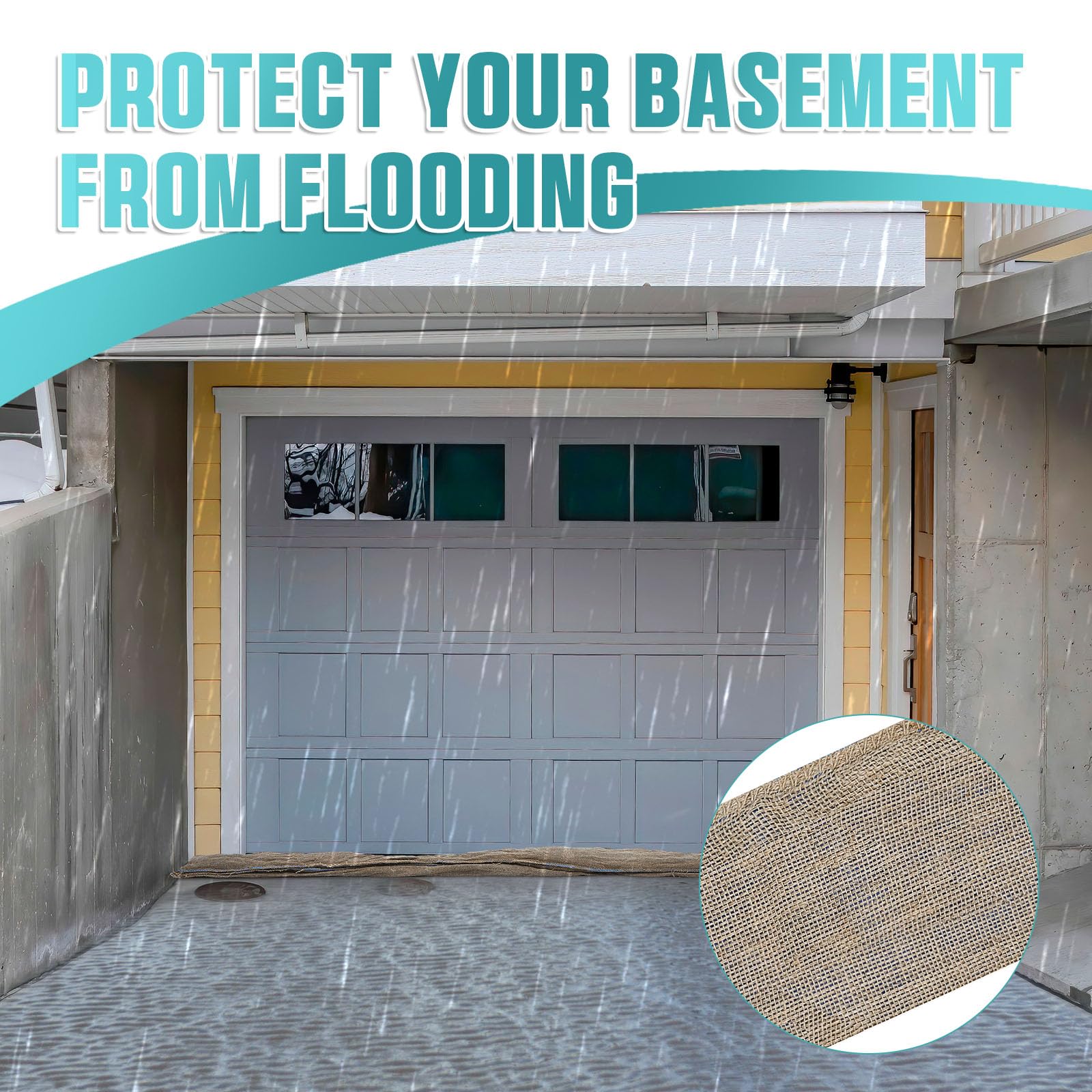 Mua Windyun 6 Pcs Water Activated Flood Barrier Driveway Reusable Water ...