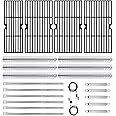 Amazon.com: Cast Iron Grill Grates and Stainless Steel Grill Part Kit ...