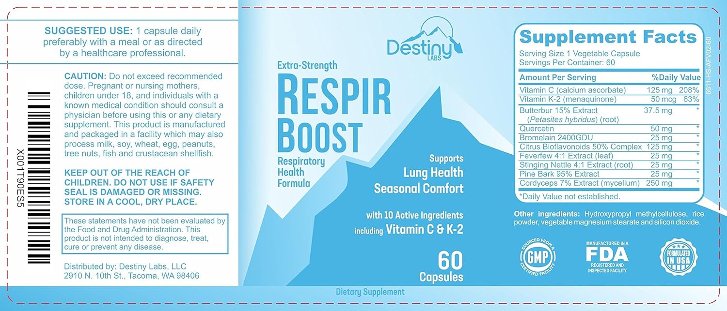 Respir-Boost - Lung Cleanse with Cordyceps - Supports Lungs and ...
