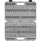 TEKTON 1/4 Inch Drive Hex, Torx, Phillips, Slotted, Square Bit Socket Set (44-Piece) | SHB90302 ...