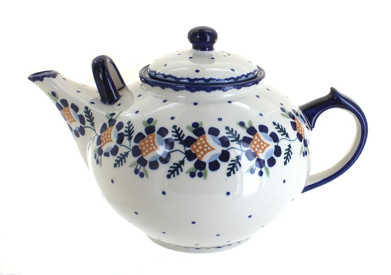 Amazon.com | Polish Pottery Sunflower Large Teapot: Teapots