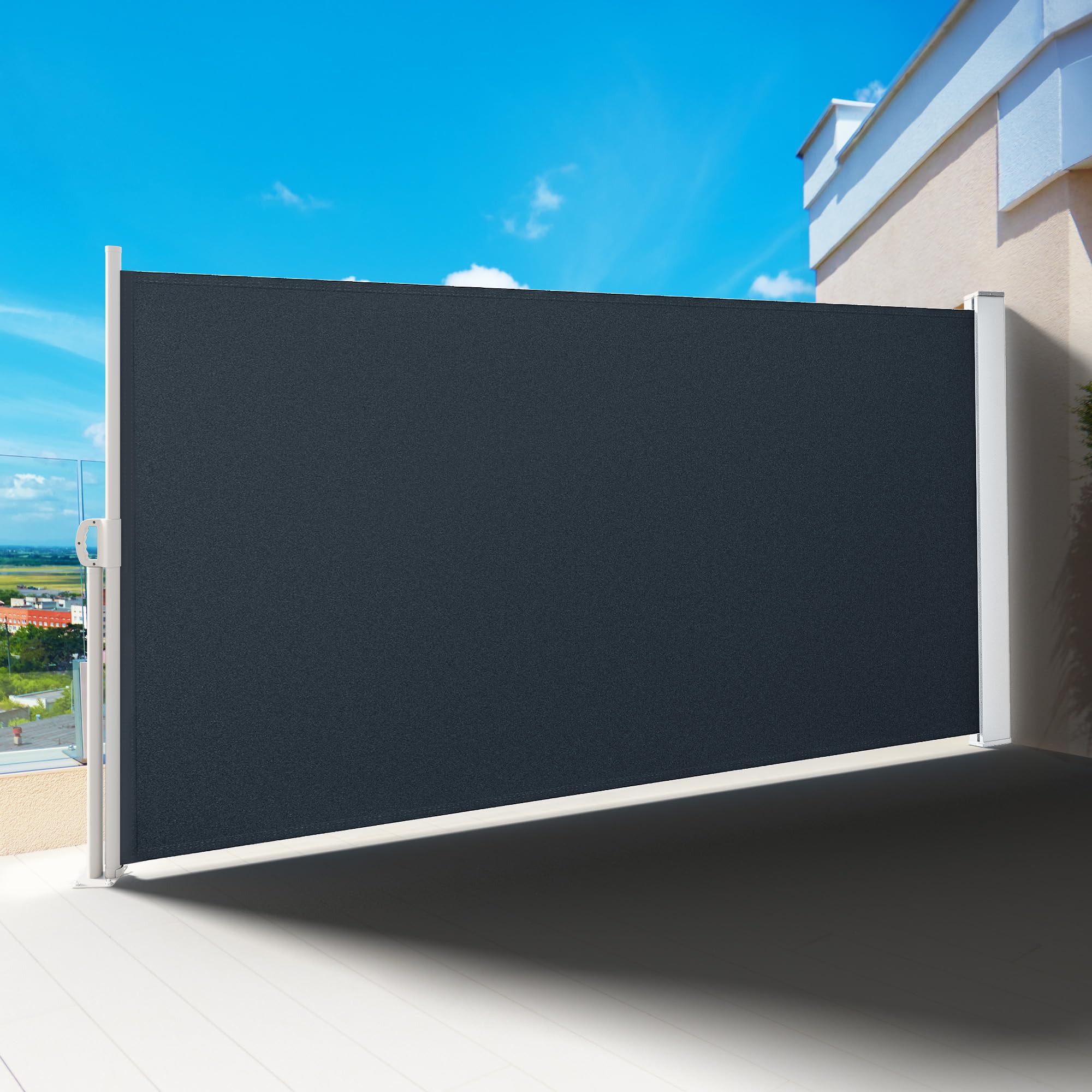 YITAHOME 118''X 71'' Retractable Side Awning Folding Privacy Screen ...