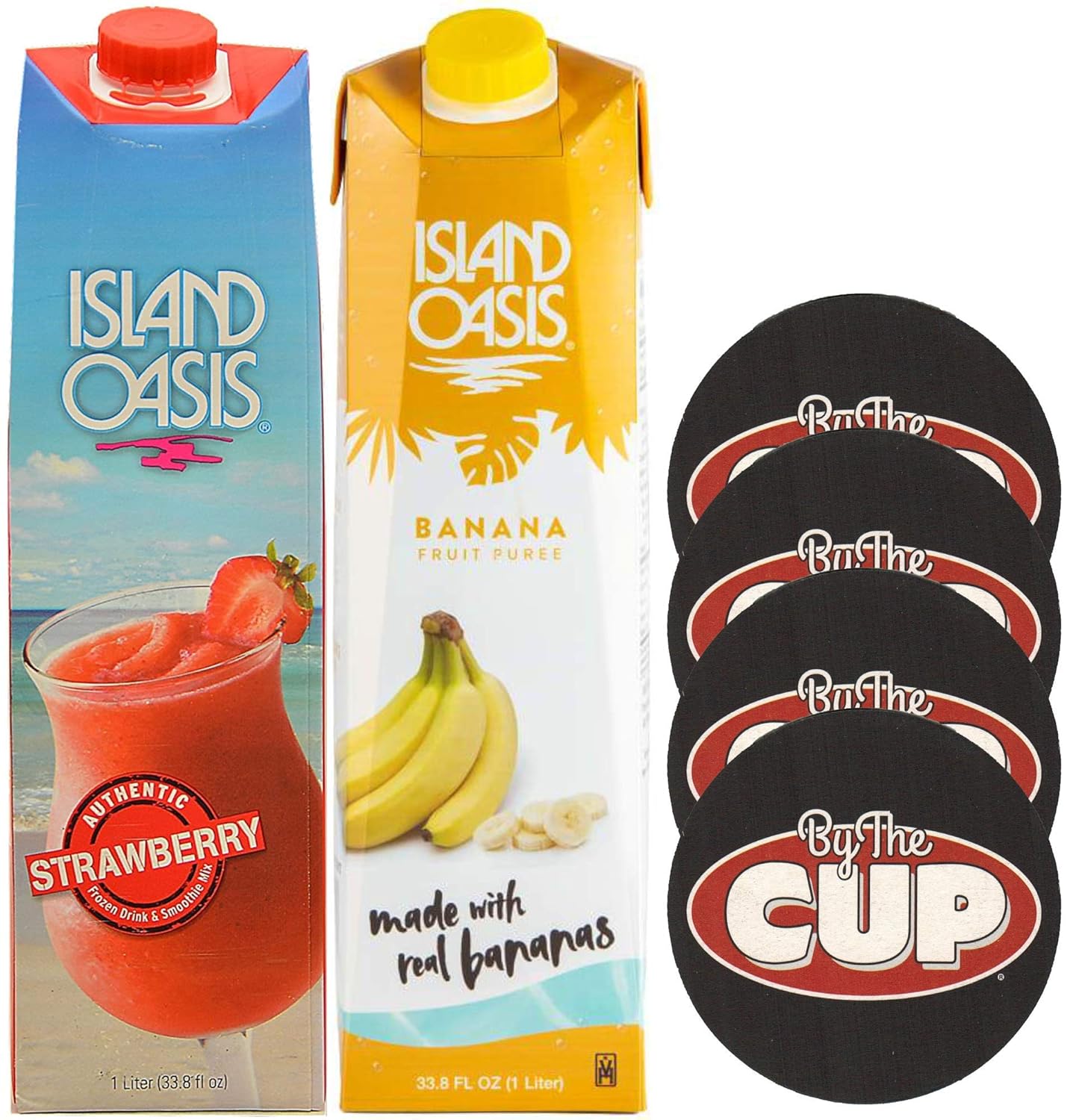 Amazon.com : Island Oasis Drink Mix Variety, Strawberry and Banana 1 ...