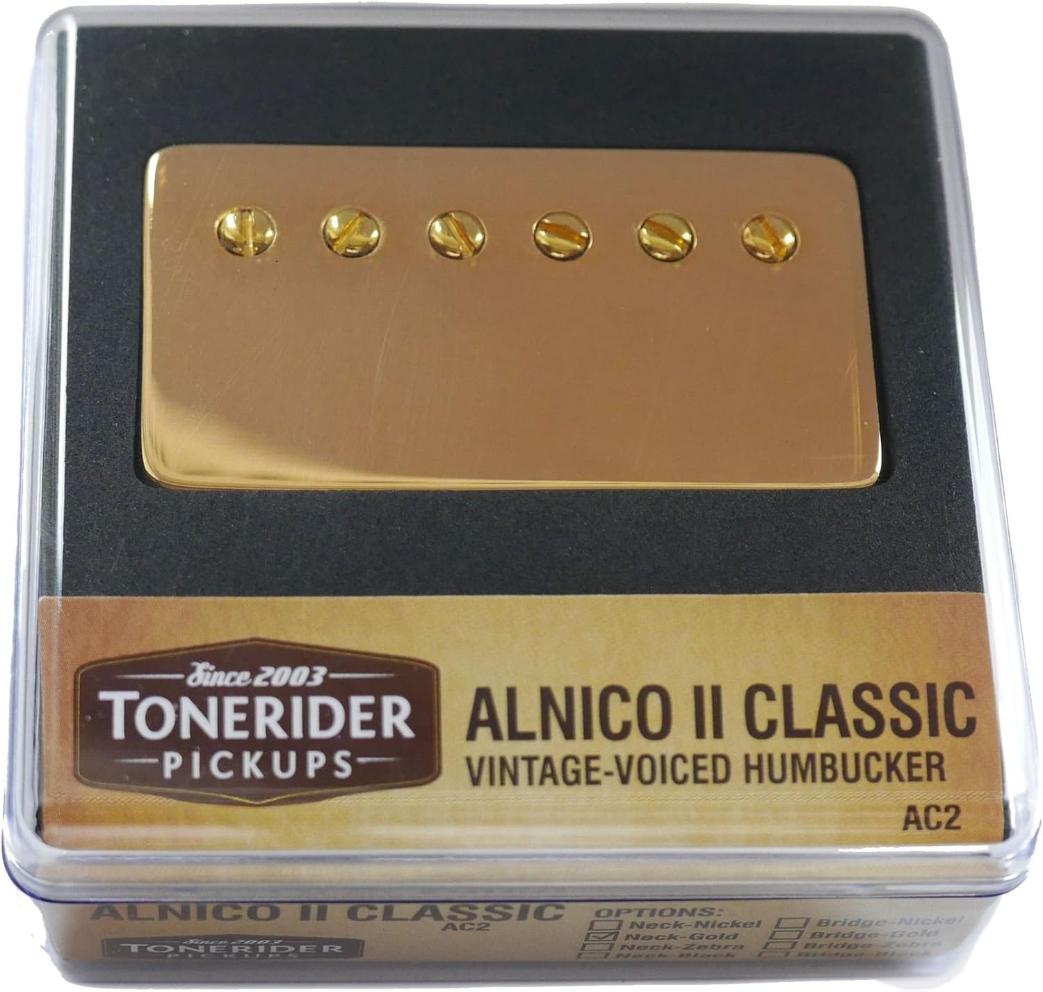 Amazon.com: Tonerider Alnico II Classics Neck-Gold, Guitar Pickup (AC2N ...