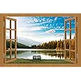 Amazon.com: WRIGAEL Fake Window for Walls Faux Window Decal Windows ...