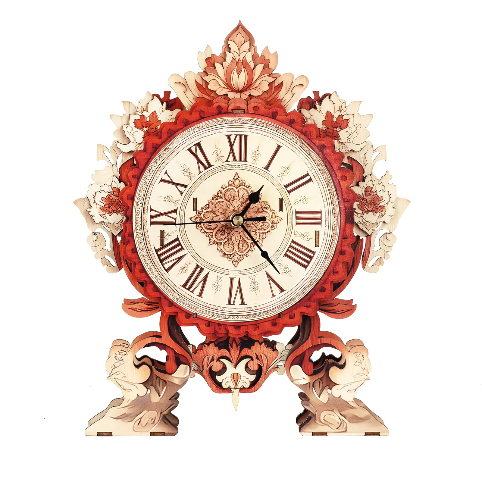 Mua Lilcubics 3D Wooden Puzzles for Adults Model Kit Flame Flower Clock ...