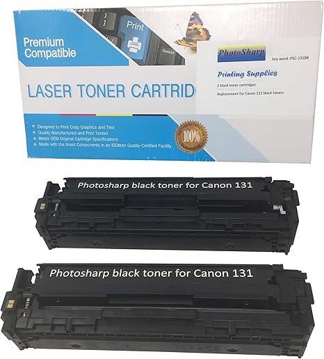Amazon.com: 2 Compatible Cannon ImageClass MF628CW Black Ink Toner ...