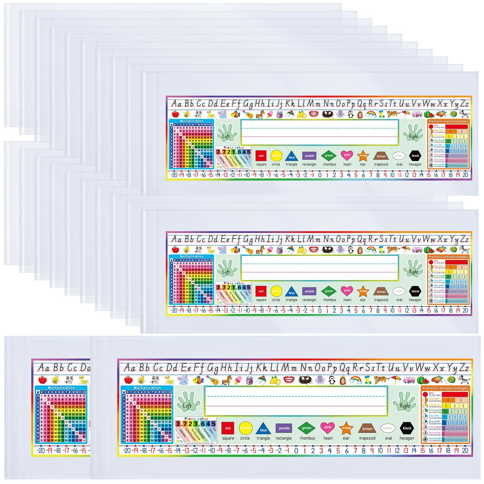 Outus 36 Set Classroom Name Plates Set Include 36 Desk Name Tag 36 ...