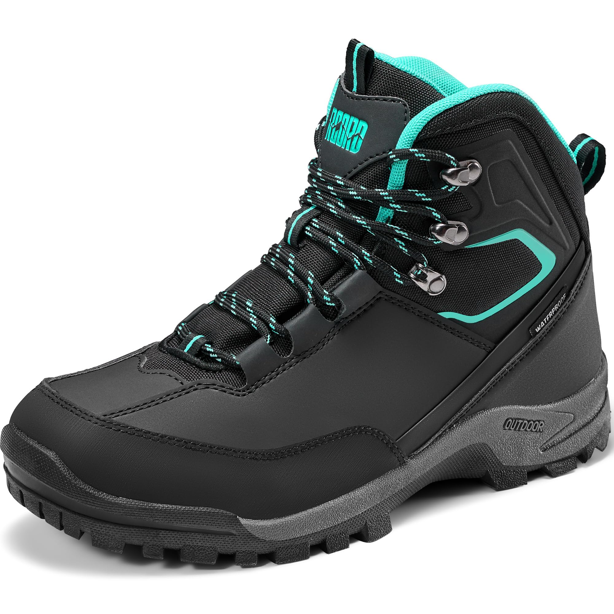 R CORD Womens Waterproof Hiking Boots Outdoor Trekking Camping Trail ...