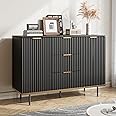 Amazon.com: Buffets & Sideboards, Fluted Sideboard Cabinet, 2 Door 3 ...