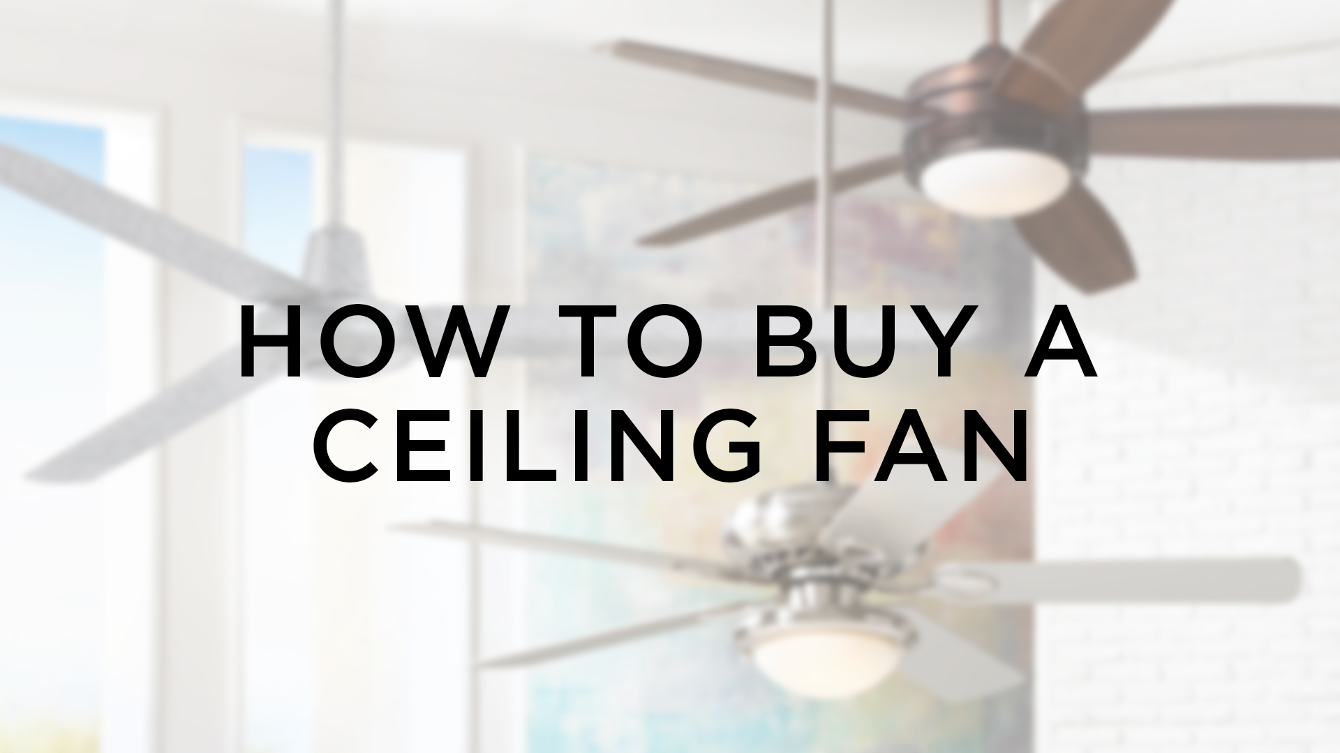 Watch Ceiling Fan Buying Guide on Amazon Live