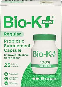 Amazon.com: Bio-K Plus, Probiotic Capsules 25 Billion, 15 Count: Health ...
