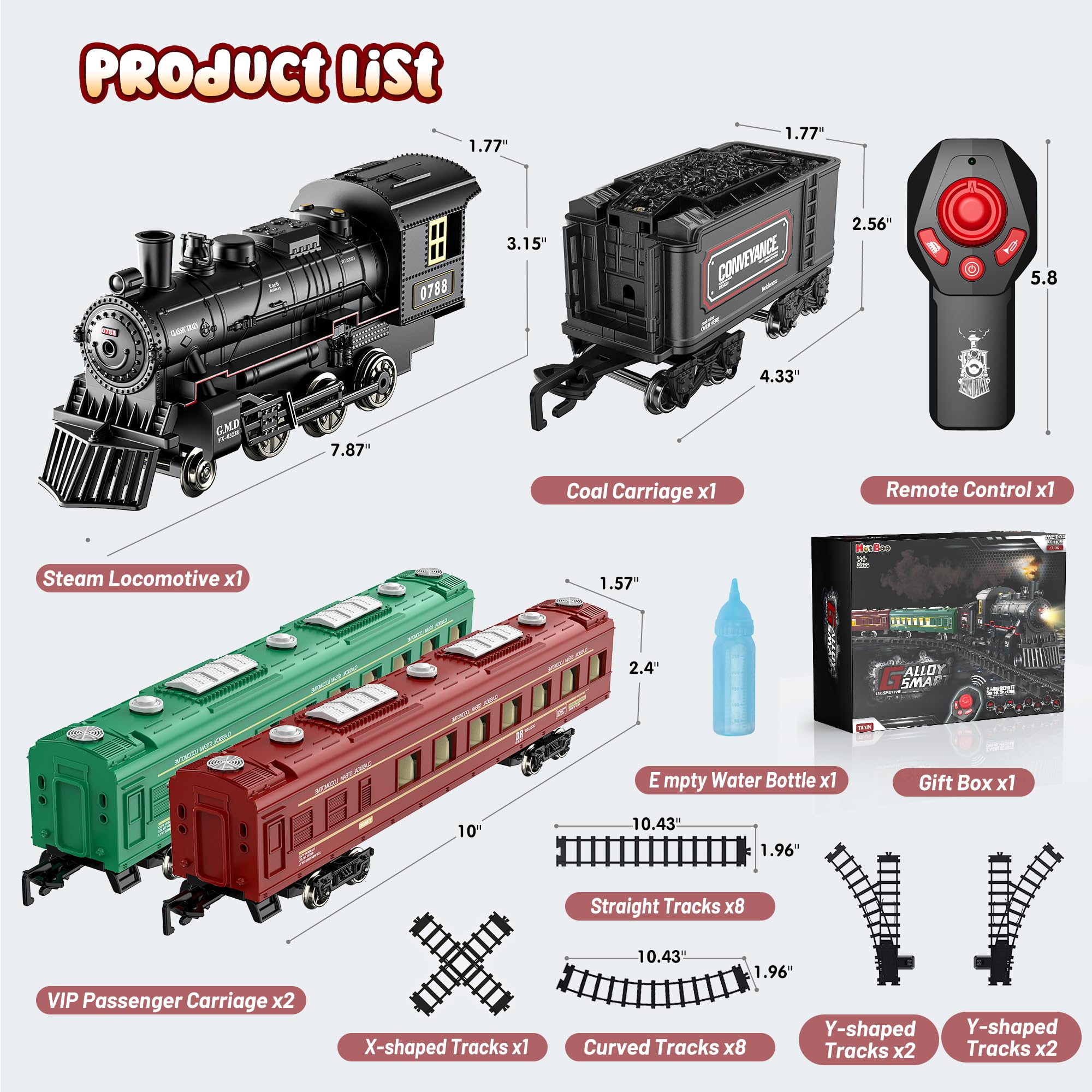 Mua Hot Bee Train Set, Remote Control Train Toys with Luxury Track ...