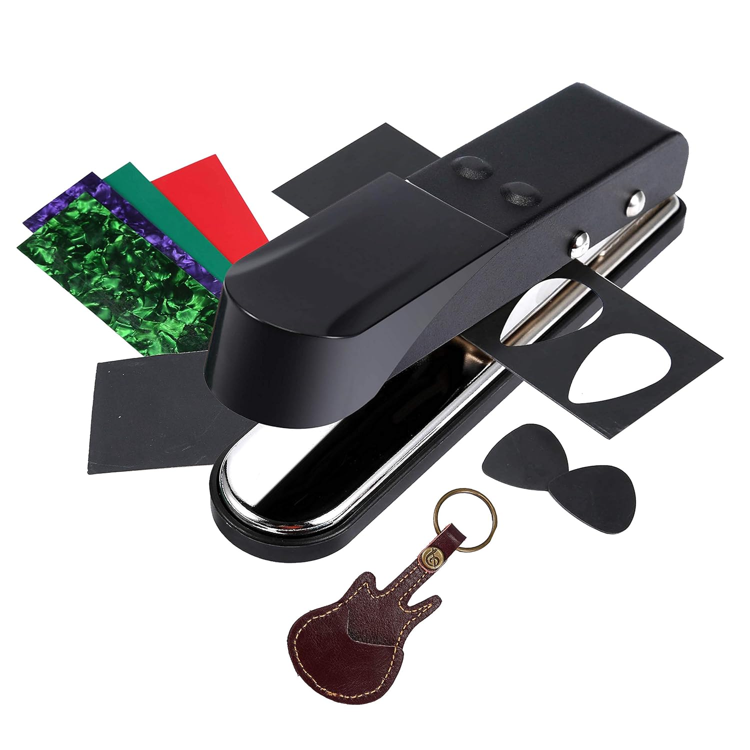 Asmuse Plectrum Pick Punch Maker Cortador Perforadora de Púa de ...