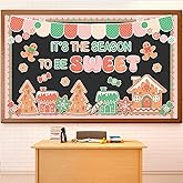 Amazon.com: Christmas Gingerbread Bulletin Board Set Christmas ...